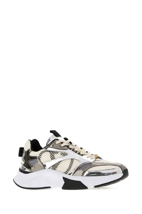 Valentino Garavani Denivee Mesh And Leather Sneakers