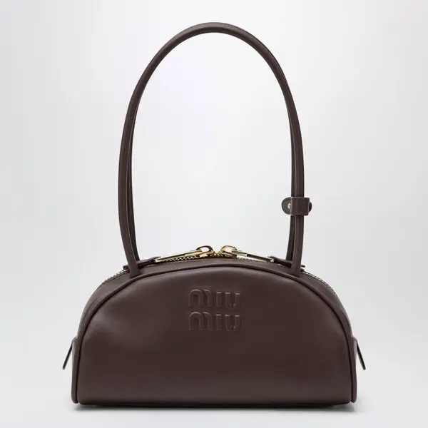 Miu Miu Beau Bag In Radica Leather - Brown