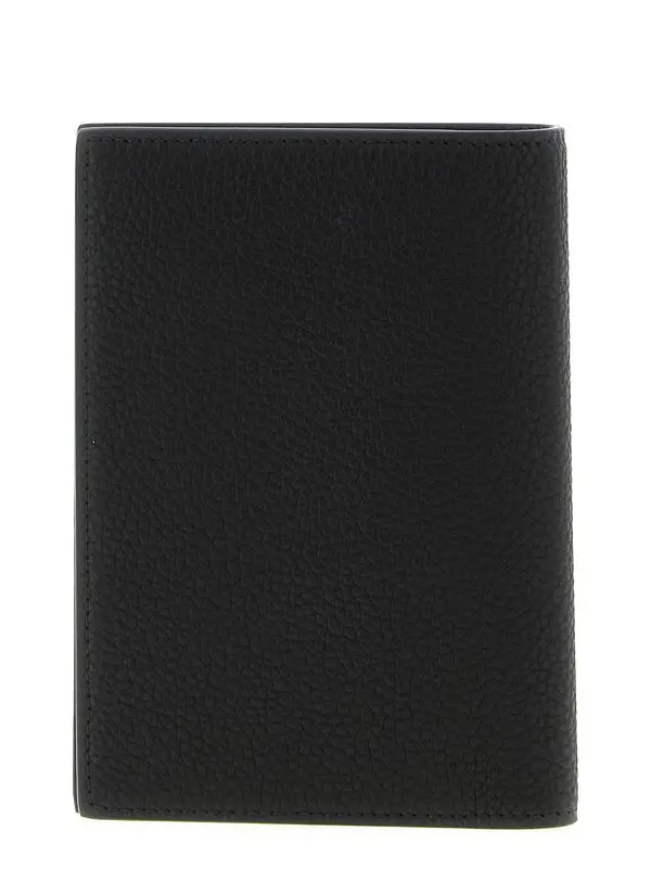TOM FORD Hammered Passport Holder - Black