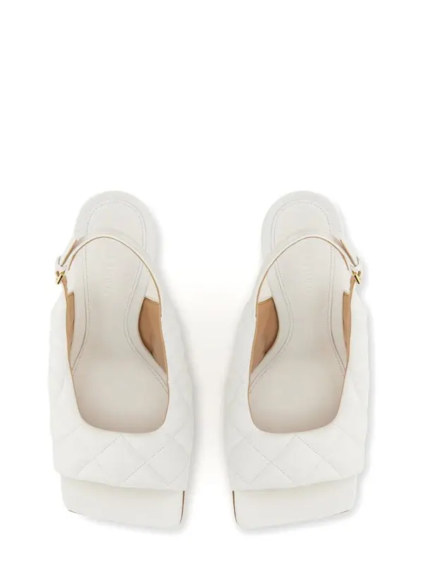 Bottega Veneta Slingback Sandal Padded - White