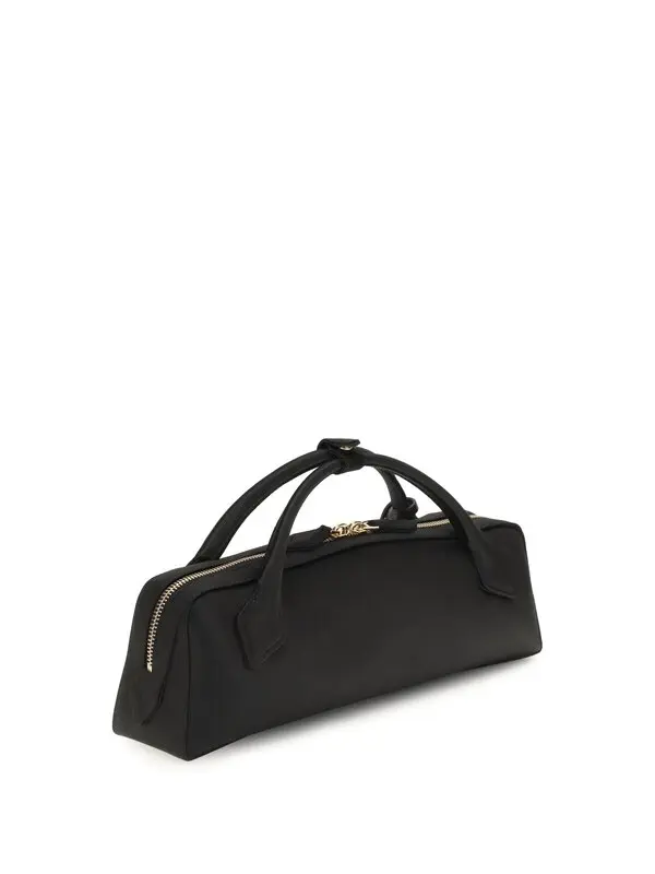 Alaïa Satin Le Teckel Clutch - Black