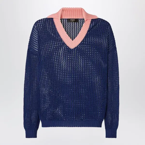 Fendi And Pink Cotton Jumper
