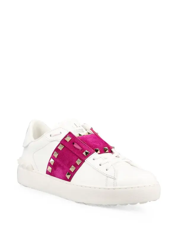 Valentino Garavani Rockstud Untitled Leather Sneakers - Multicolor