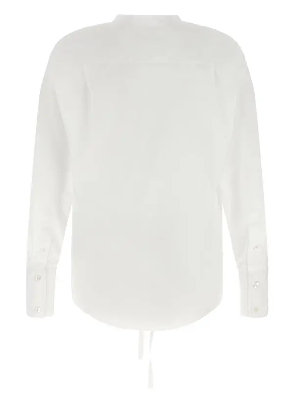 MAISON MARGIELA Raw Cut Hem Shirt - White