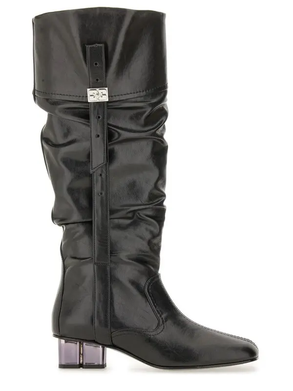 GANNI Slouchy Boot Butterfly