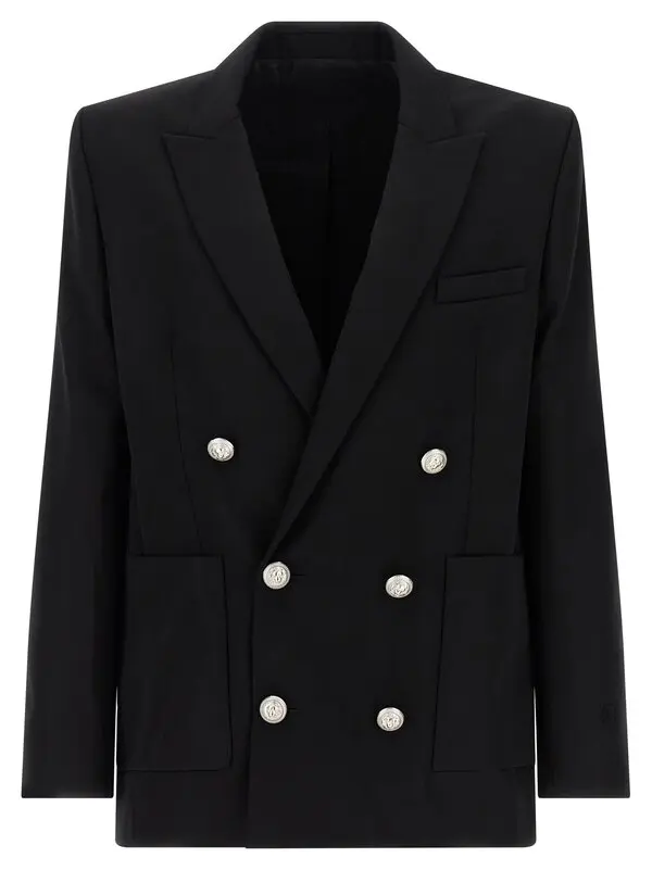 Balmain Grain De Poudre Blazer - Black
