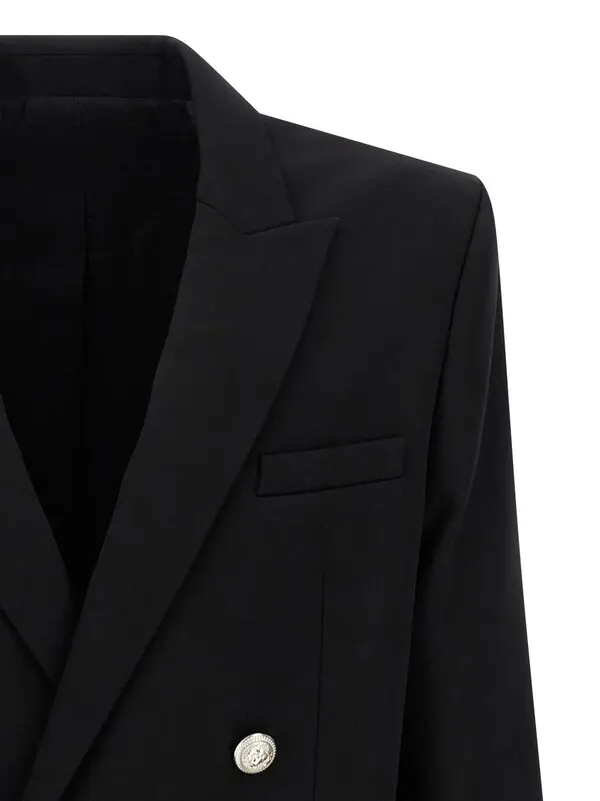 Balmain Grain De Poudre Blazer - Black
