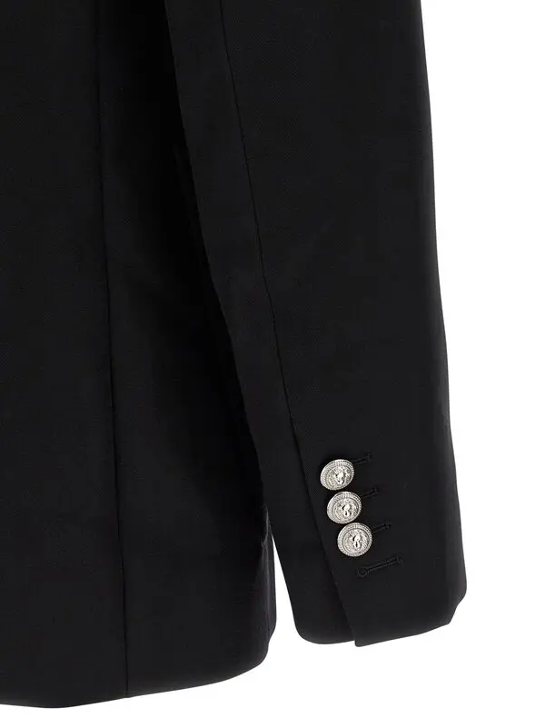 Balmain Grain De Poudre Blazer - Black