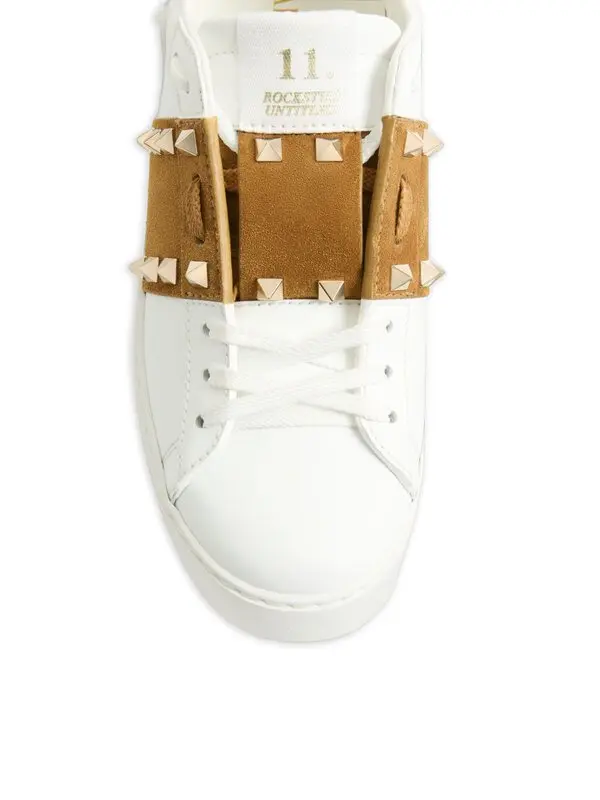 Valentino Garavani Rockstud Untitled Leather Sneakers - Multicolor