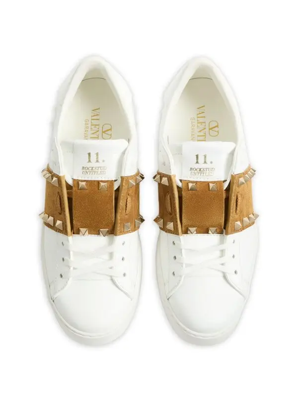 Valentino Garavani Rockstud Untitled Leather Sneakers - Multicolor