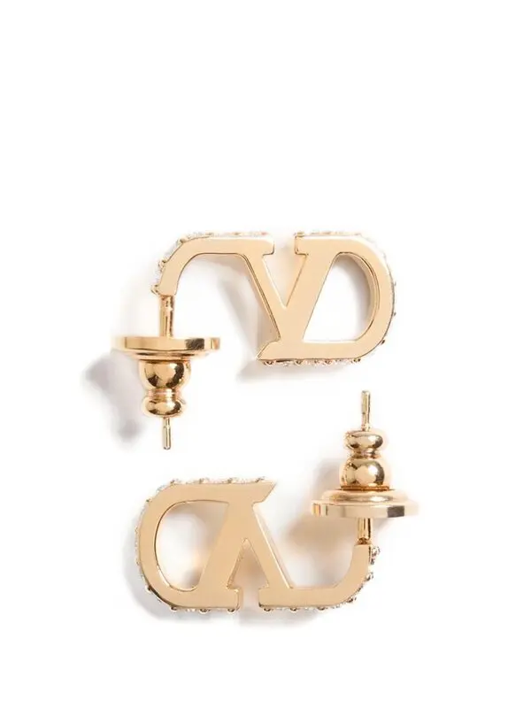 Valentino Garavani Vlogo Signature Strass Earrings - Multicolor