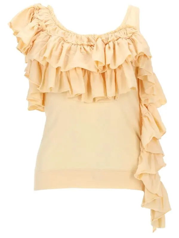 Dries Van Noten Top Con Ruches