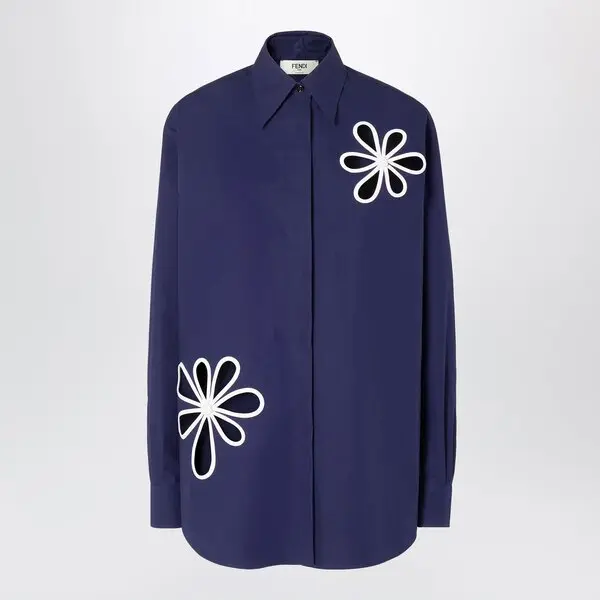 Fendi Dark Poplin Shirt