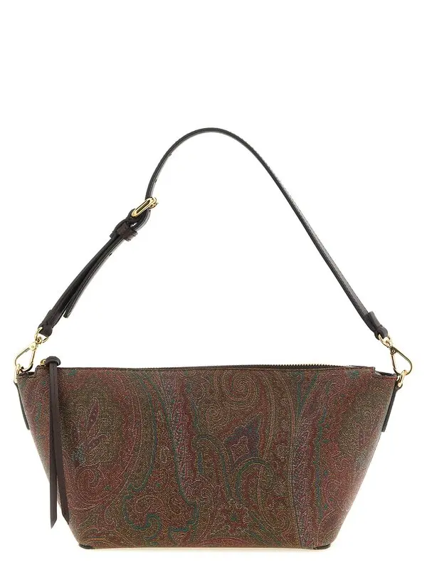 Etro Paisley Jacquard Crossbody Bag - Brown
