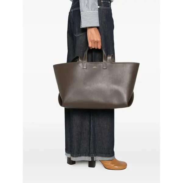 A.p.c. Leather Tote - Brown