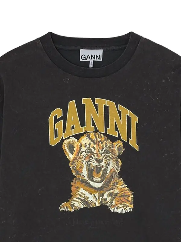 GANNI Tiger Crewneck Sweatshirt