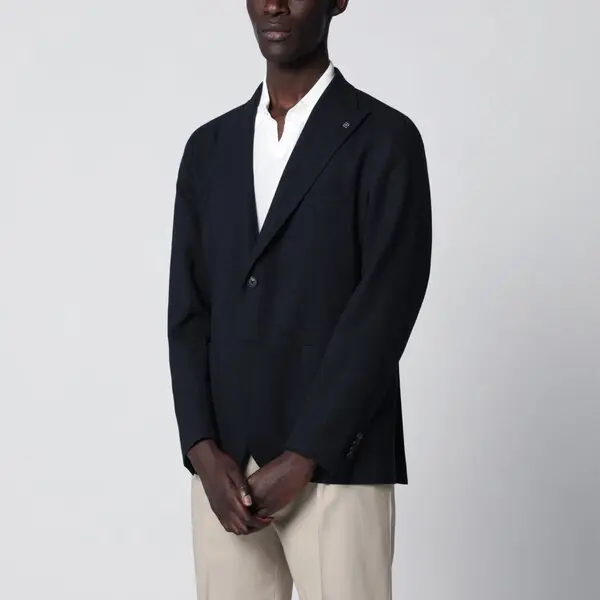 Tagliatore Single-breasted Textured Wool Jacket