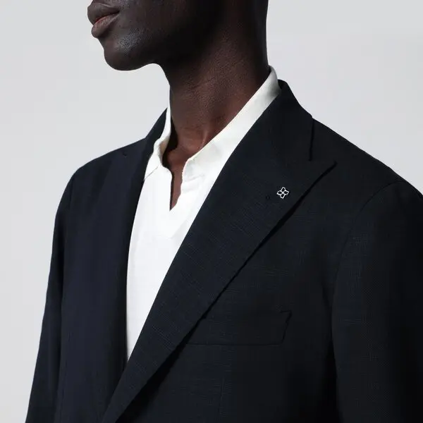 Tagliatore Single-breasted Textured Wool Jacket