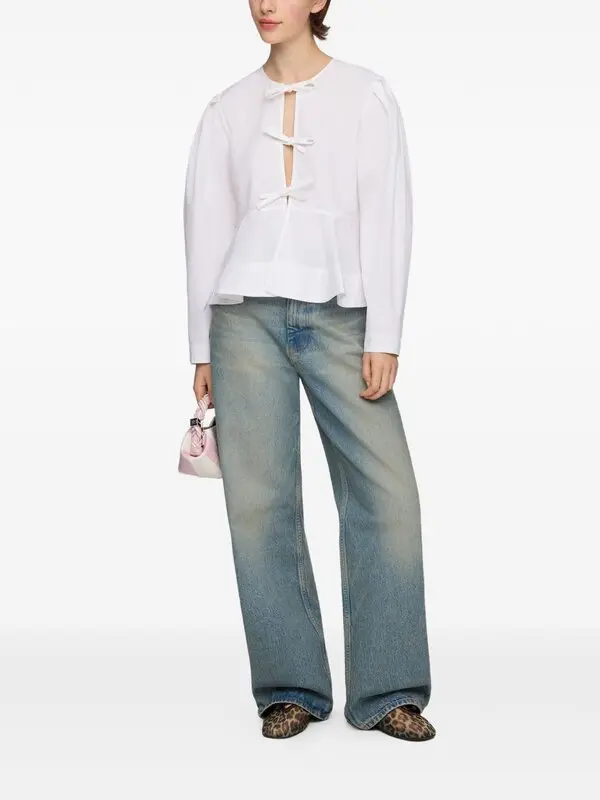 GANNI Organic Cotton Blouse
