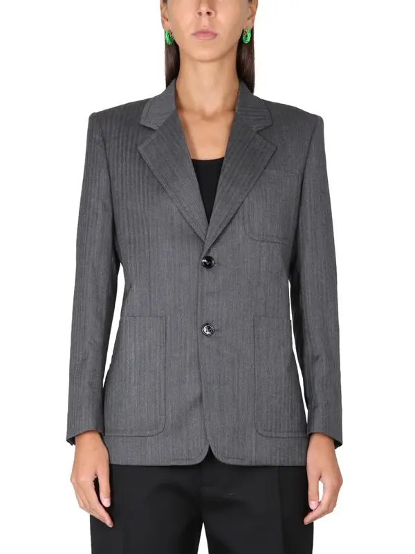 Bottega Veneta Chevron Pattern Jacket