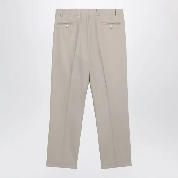 Prada Sand-colored Cotton Trousers