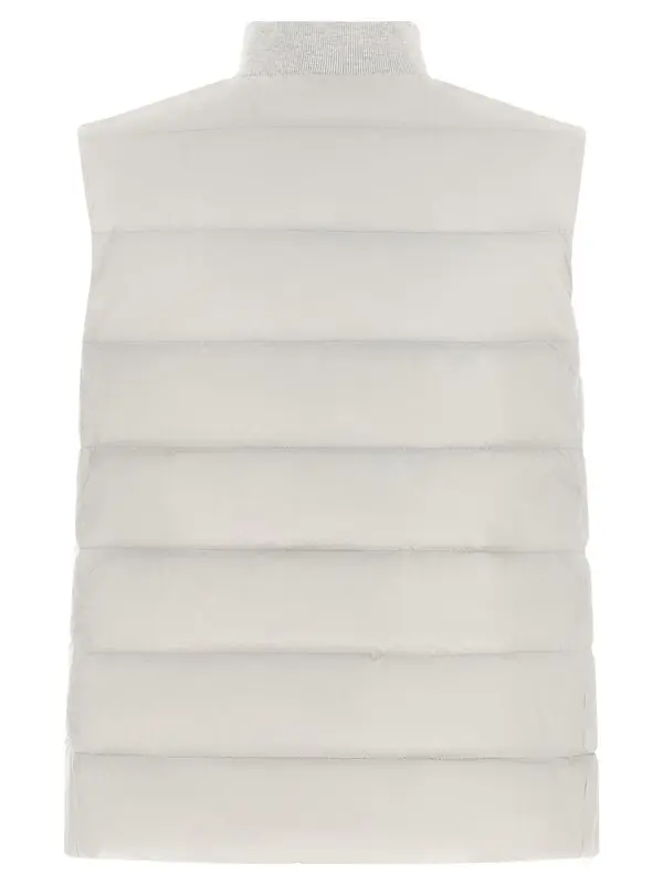 Brunello Cucinelli Heraldic Patch Vest - Gray