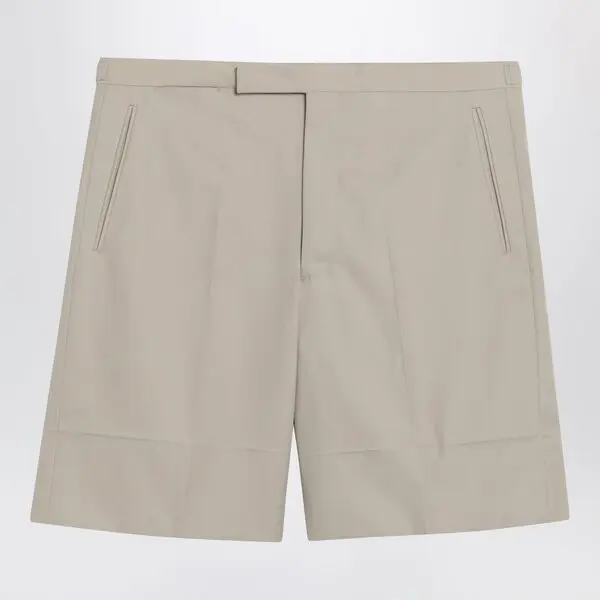 Prada Sand-colored Cotton Bermuda Shorts - Cream