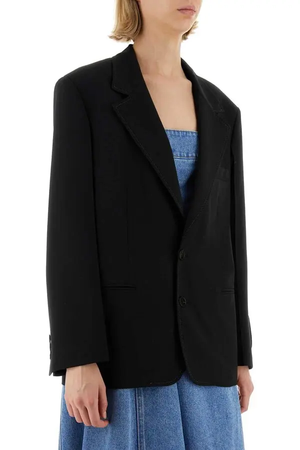 Marni Polyester Stretch Blazer