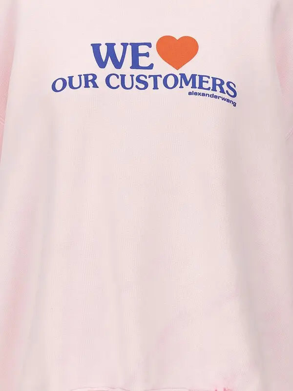 Alexander Wang We Love Our Customers' Sweatshirt