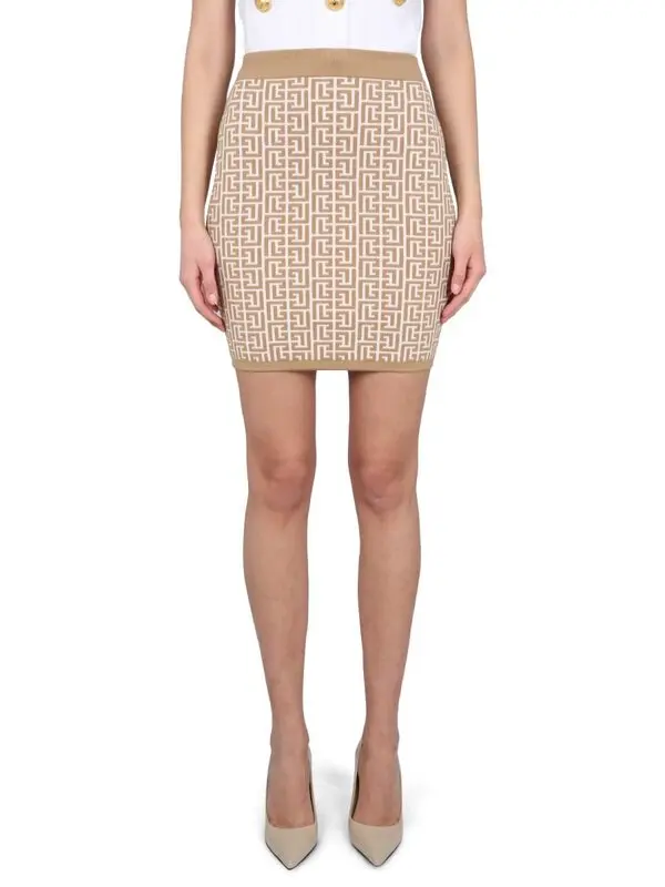 Balmain Mini Skirt - Cream