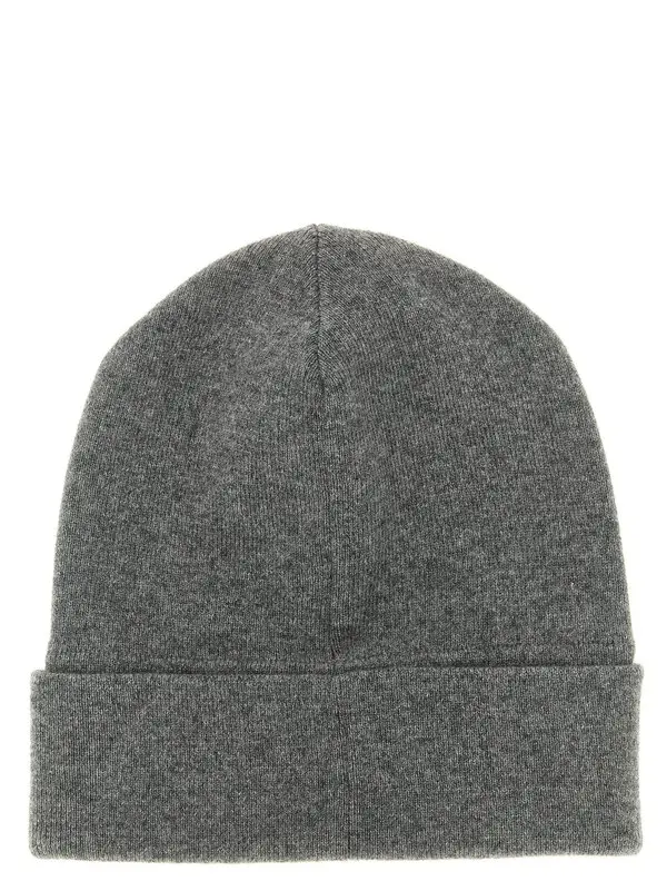 Brunello Cucinelli Cashmere Monile Beanie - Gray