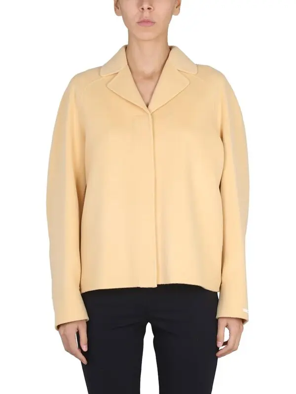 Max Mara Pink Short Coat - Cream