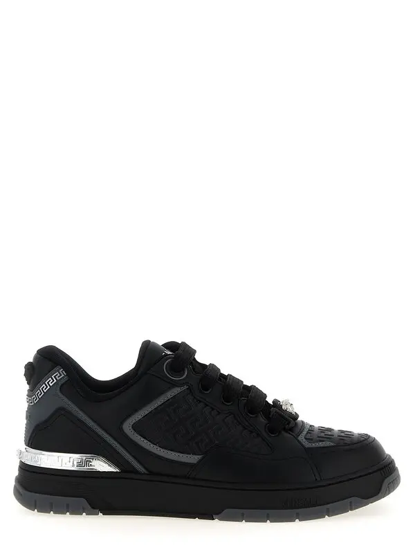 Versace Biggie Basket' Sneakers - Black