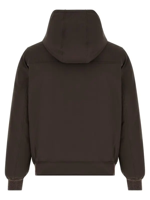 Brunello Cucinelli Detachable Hood Down Jacket - Brown