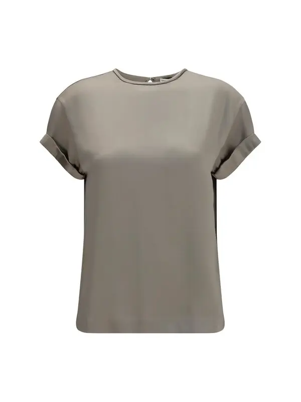 Brunello Cucinelli Silk Blouse - Cream