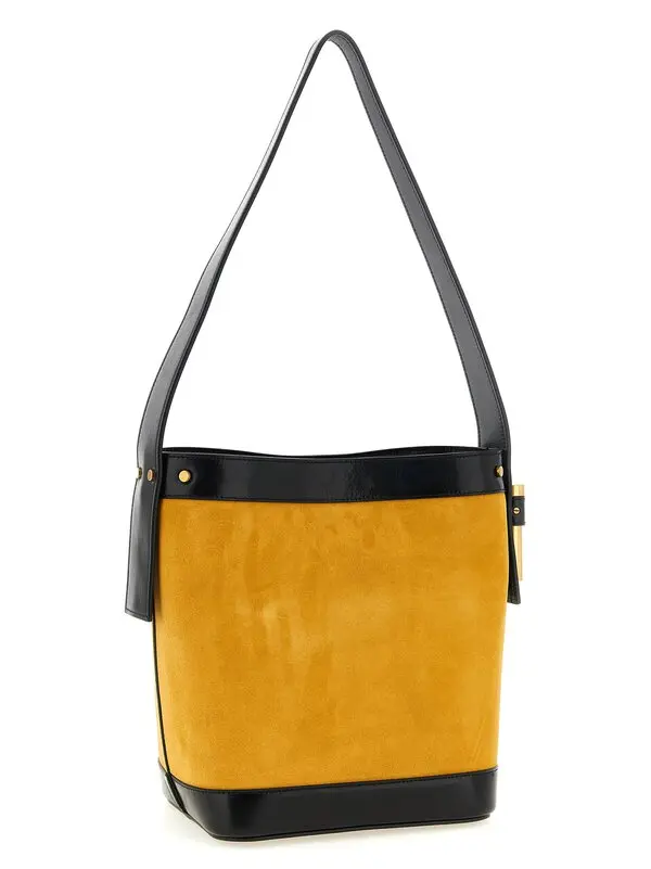 Versace Pivot' Small Bucket Bag - Yellow