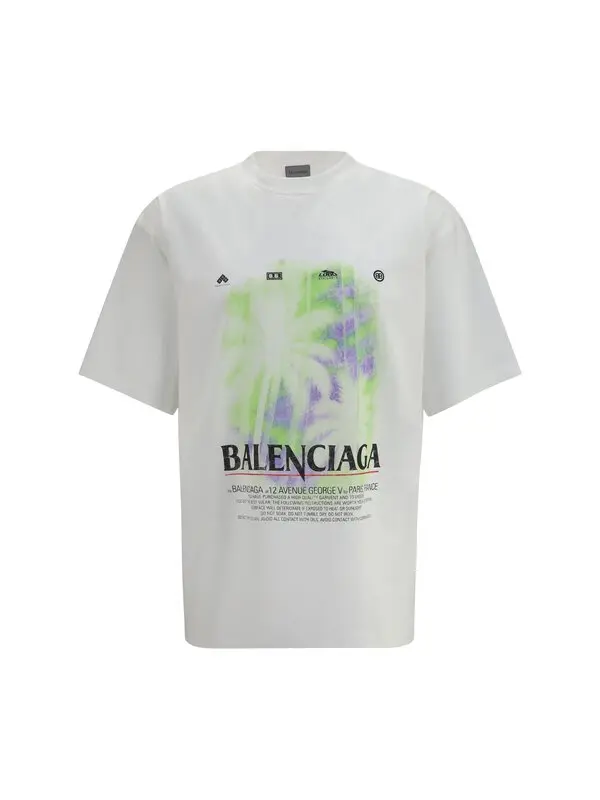 Balenciaga Printed Cotton T-shirt