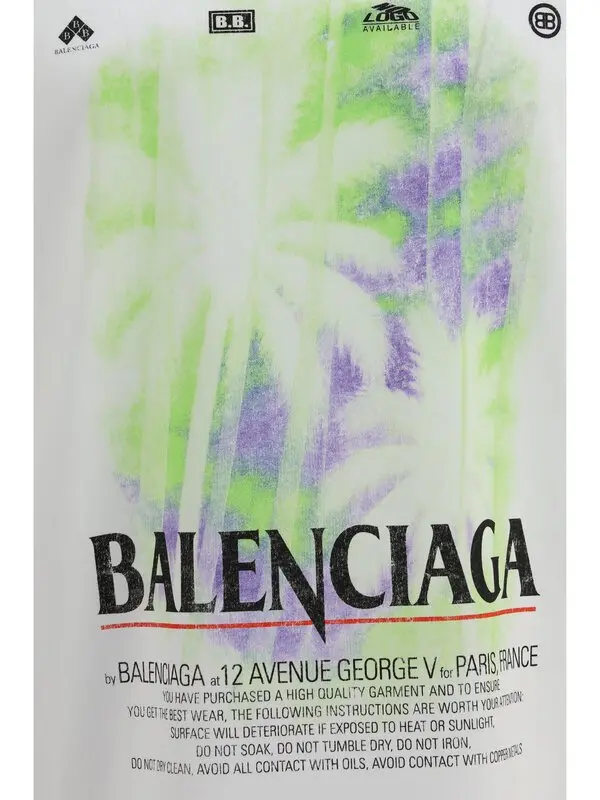 Balenciaga Printed Cotton T-shirt