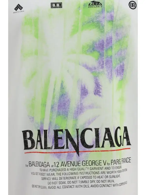 Balenciaga Printed Cotton T-shirt