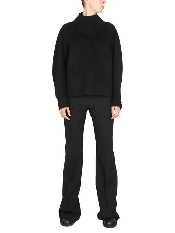 Max Mara Pink Short Coat - Black