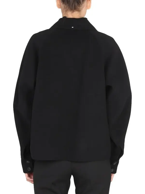 Max Mara Pink Short Coat - Black