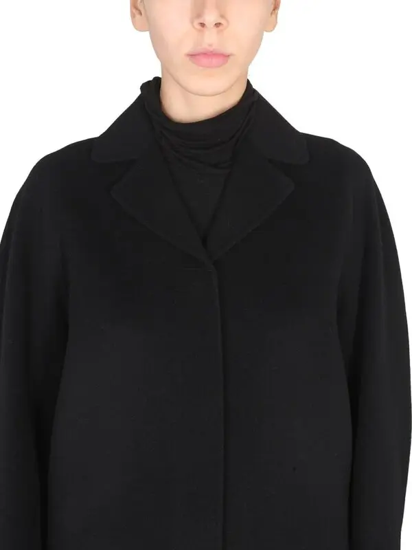 Max Mara Pink Short Coat - Black
