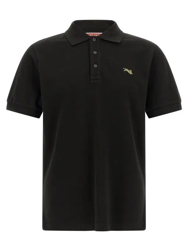 Kenzo Happy Tiger' Polo Shirt - Black