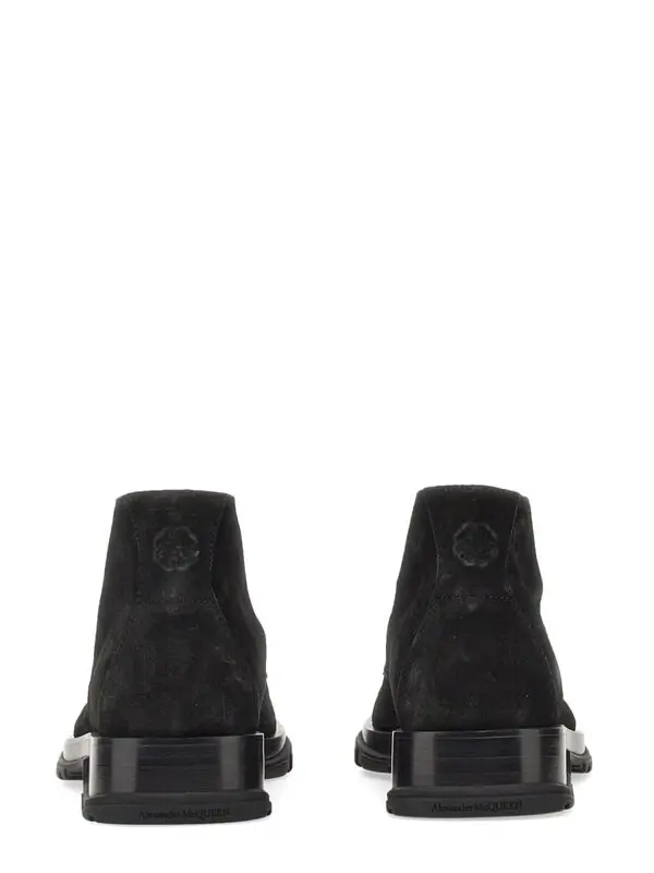 Alexander McQueen Suede Boot - Black