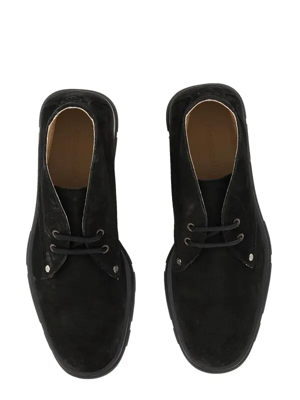 Alexander McQueen Suede Boot - Black