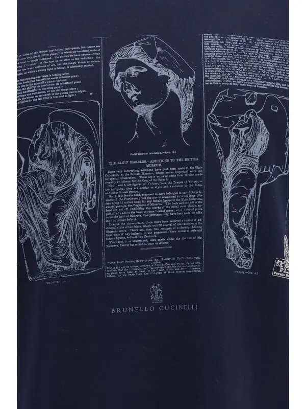 Brunello Cucinelli Cotton Printed T-shirt