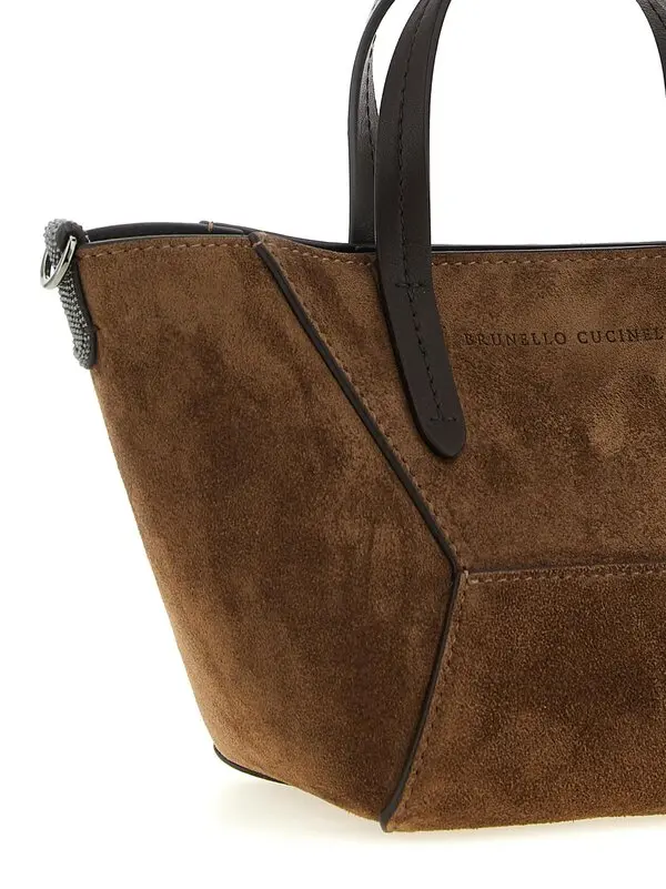 Brunello Cucinelli Bc Duo' Mini Handbag - Brown