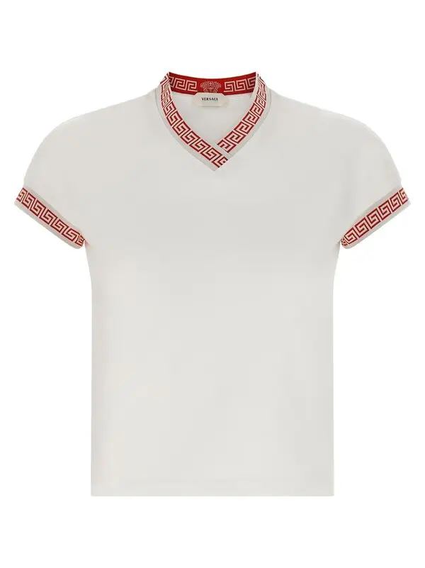 Versace Greca' And 'medusa' T-shirts - Red