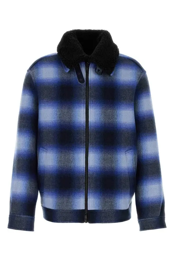 Balenciaga Embroidered Wool Bomber Jacket - Multicolor