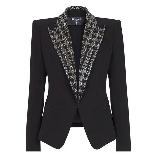 Balmain Embroidered Lapel Blazer